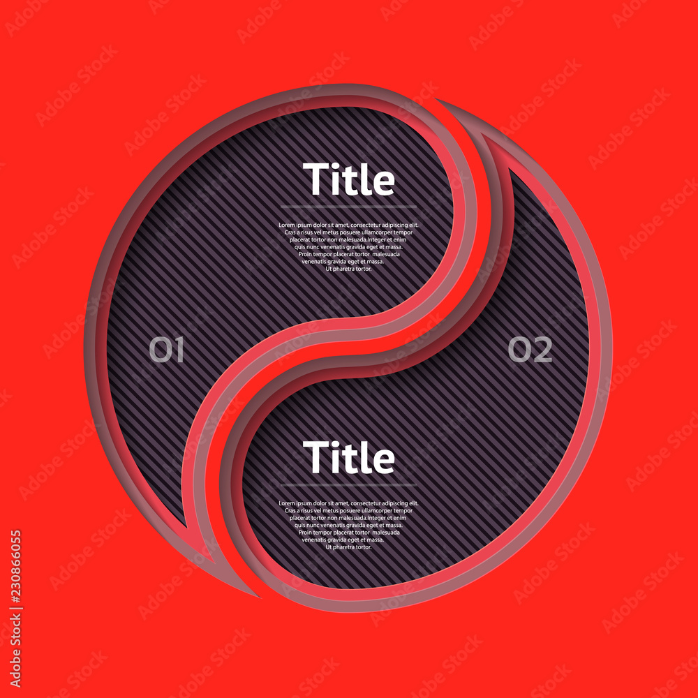 Abstract infographics number options template. Vector illustration. Can ...