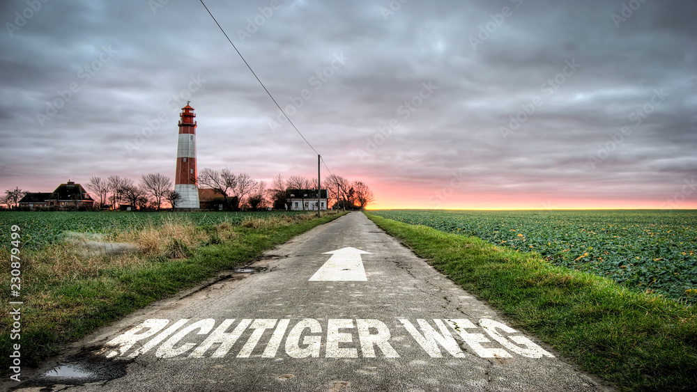 Schild 392 - Richtiger Weg Stock Illustration | Adobe Stock