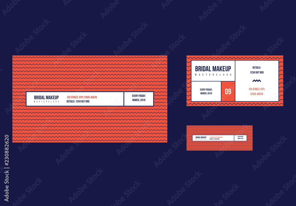 Social Media Cover And Post Layout with Wave Elements Stock Template ...