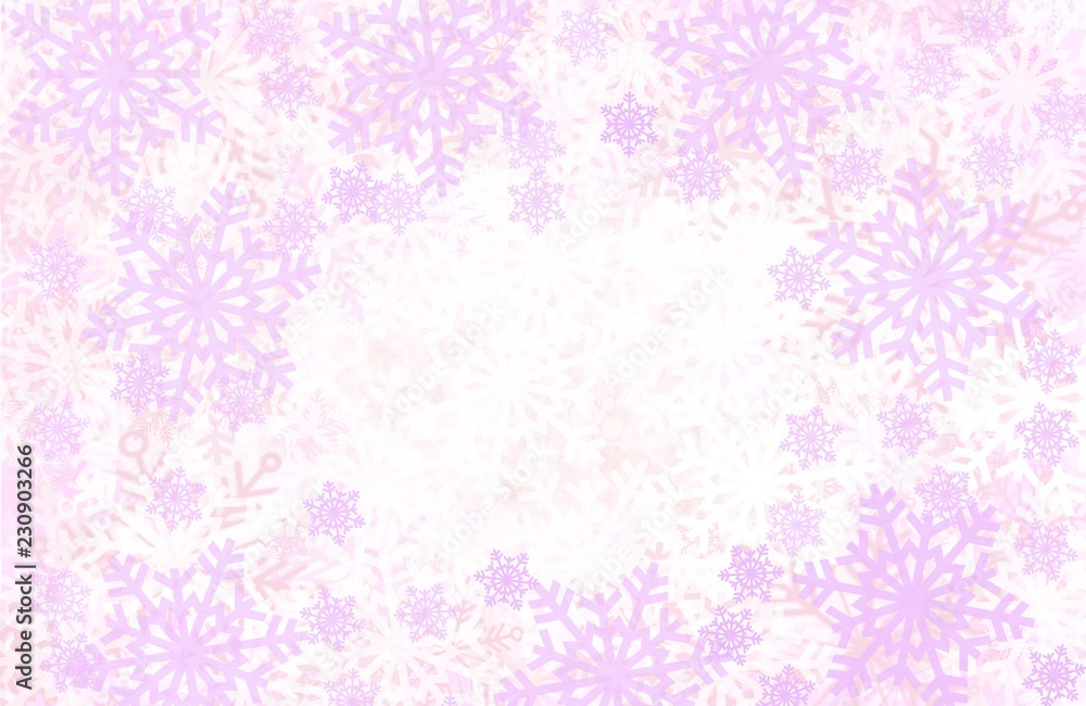 Snowflake border soft focus abstract winter wonderland pastel colors ...