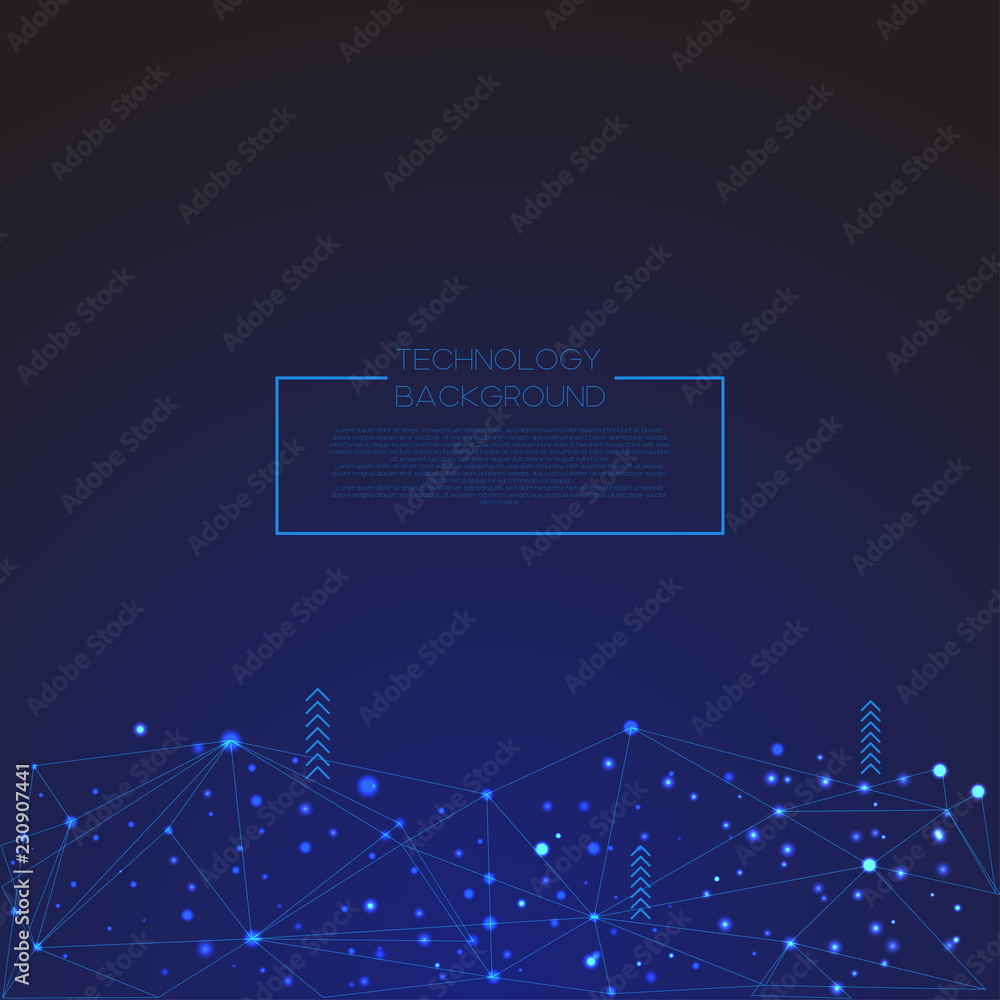 blue abstract technology background เวกเตอร์สต็อก | Adobe Stock