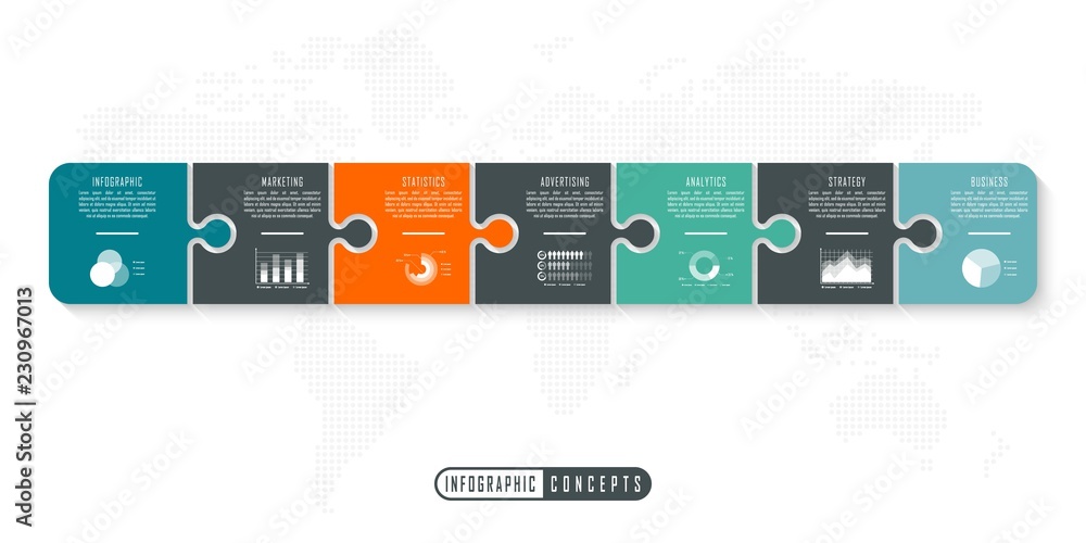 Infographic timeline template can be used for chart, diagram, web ...