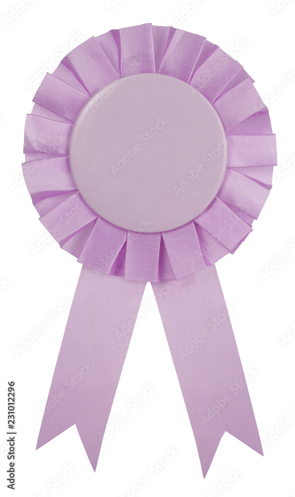 Purple Rosette Ribbons