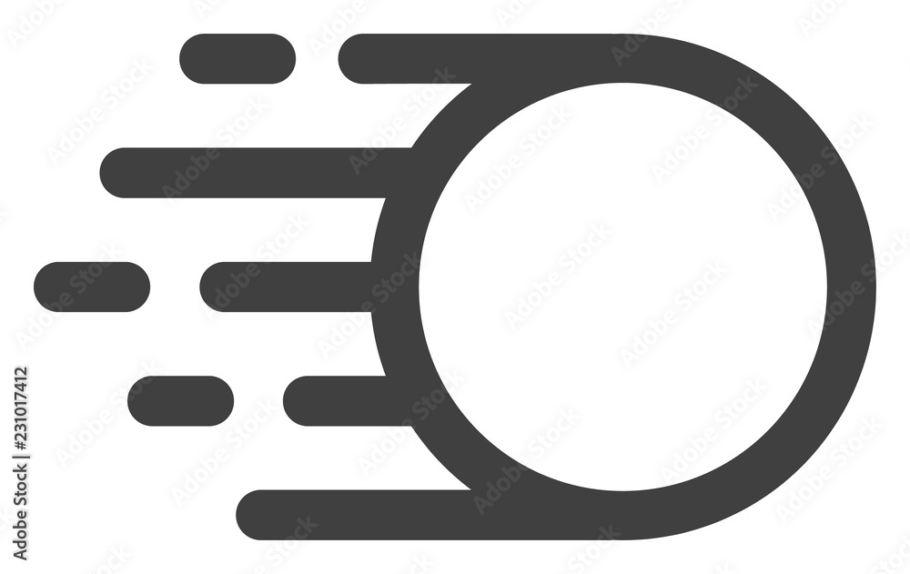 Light motion icon with fast speed effect. Vector illustration designed ...