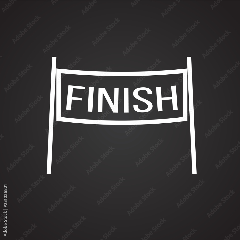 Finish Line Flag Icon