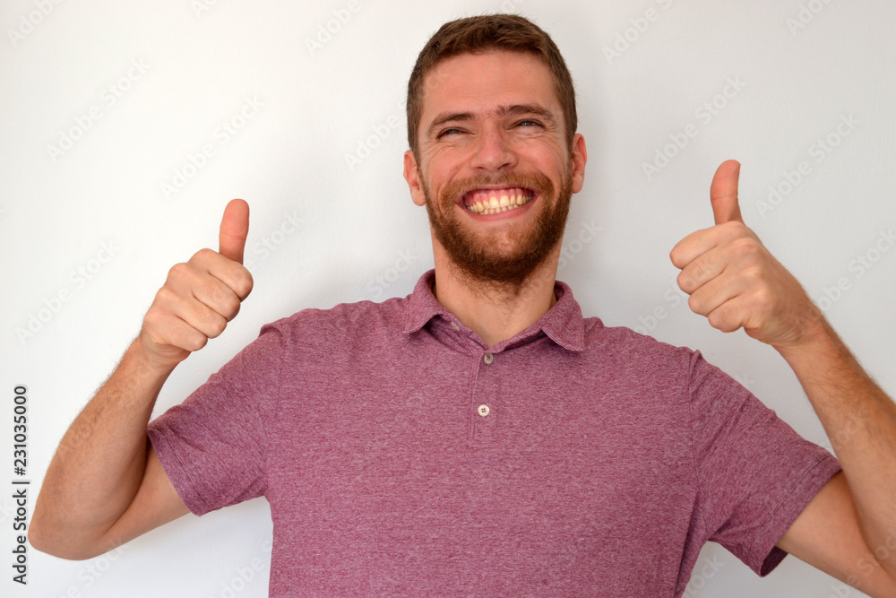 Homme heureux Stock Photo | Adobe Stock