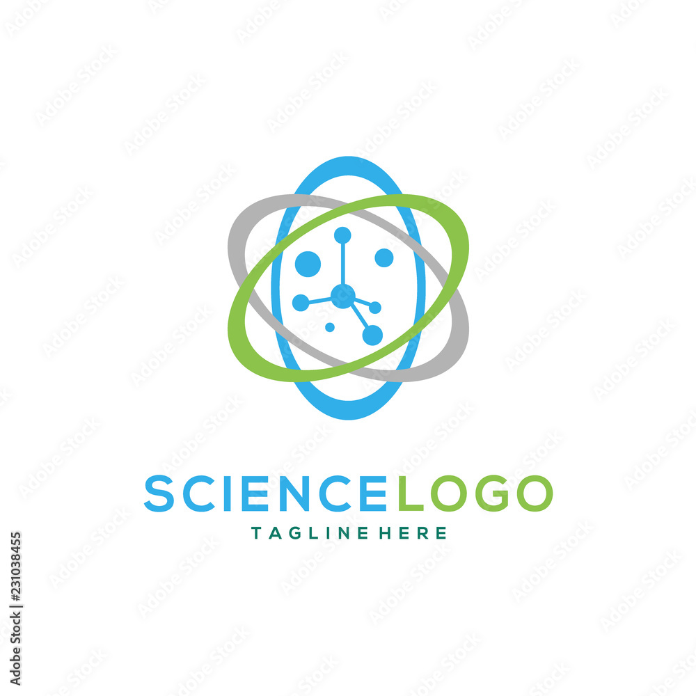 Natural Lab Logo design concept, Technology Science logo template Stock ...