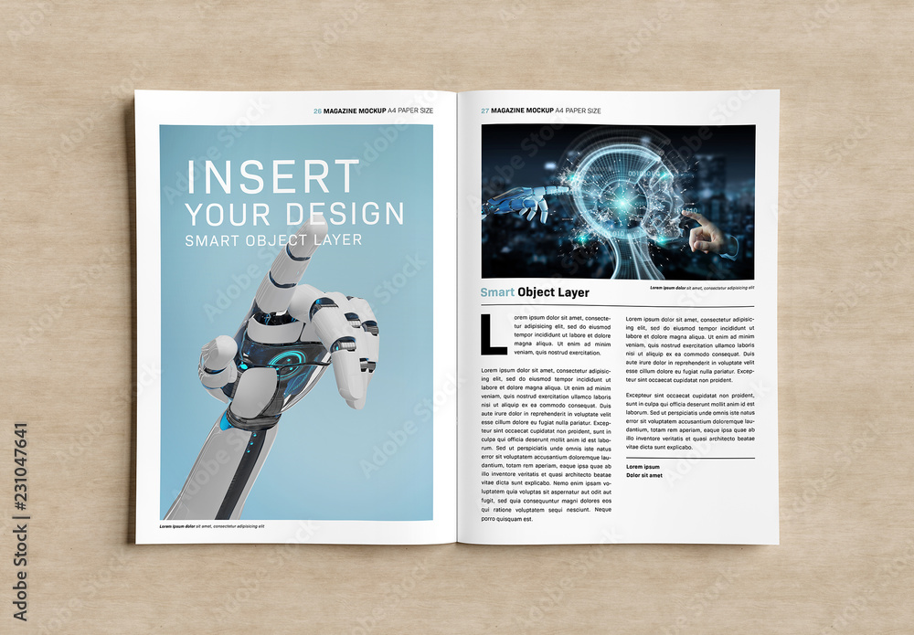 Open Magazine Template Photoshop Free