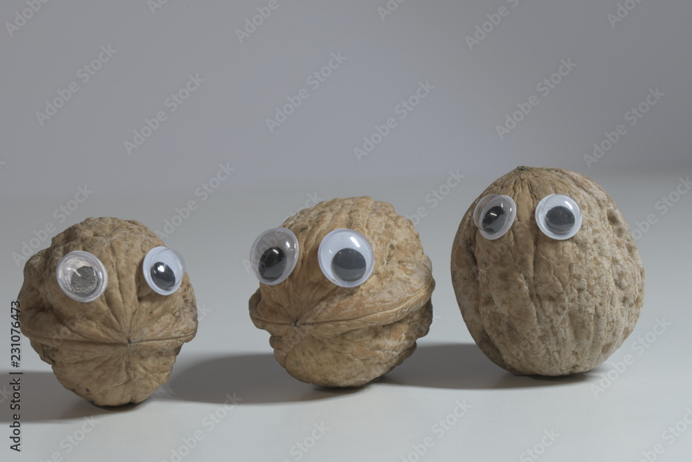 walnüsse, walnuss, nuss, Gesicht, auf die Nüsse gehen, eine harte Nuss ...