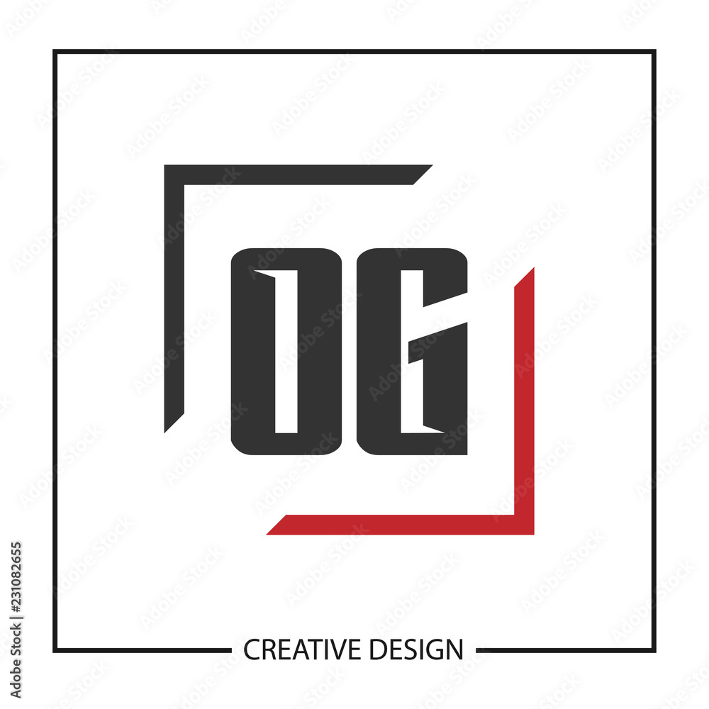 Initial Letter OG Logo Template Design Vector Illustration Stock Vector ...