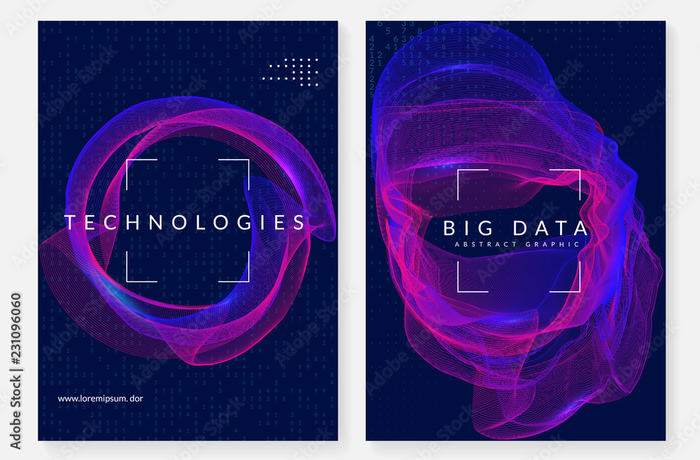 Artificial intelligence background. Technology for big data ...