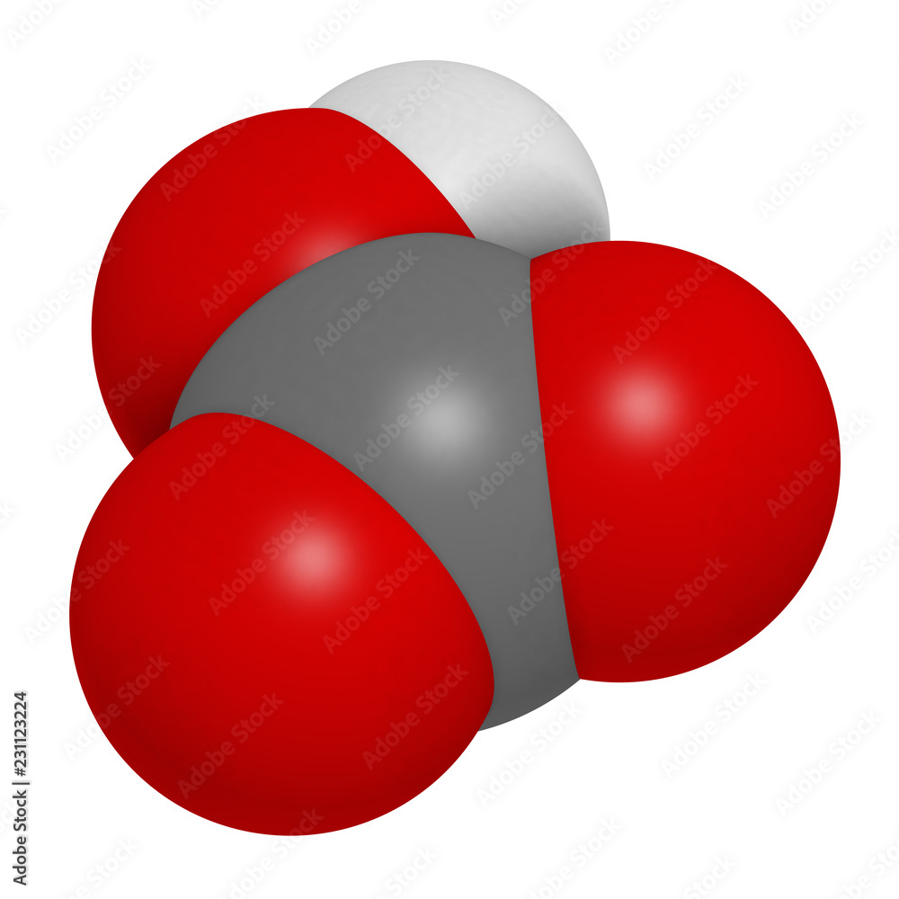 ภาพประกอบสต็อก Bicarbonate anion, chemical structure. Common salts ...