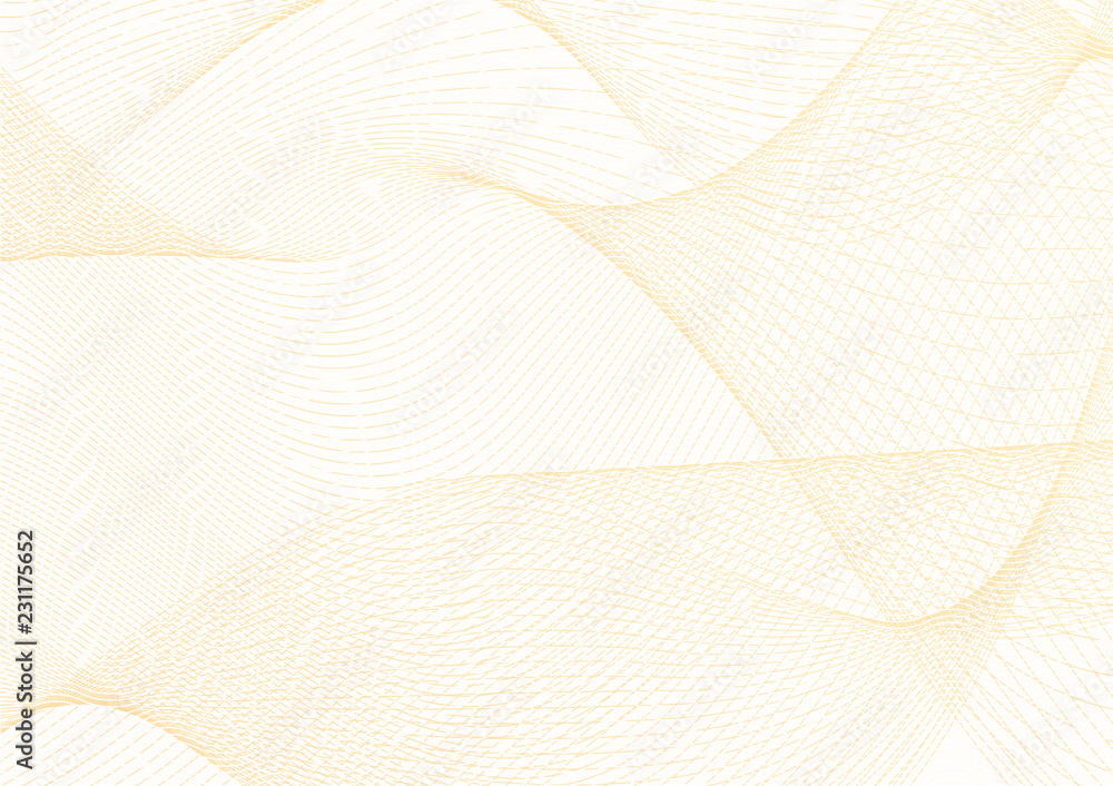 Abstract guilloche pattern (vector complicated line texture). Blank ...