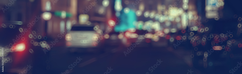 view of car in traffic jam / rear view of the landscape from window in ...