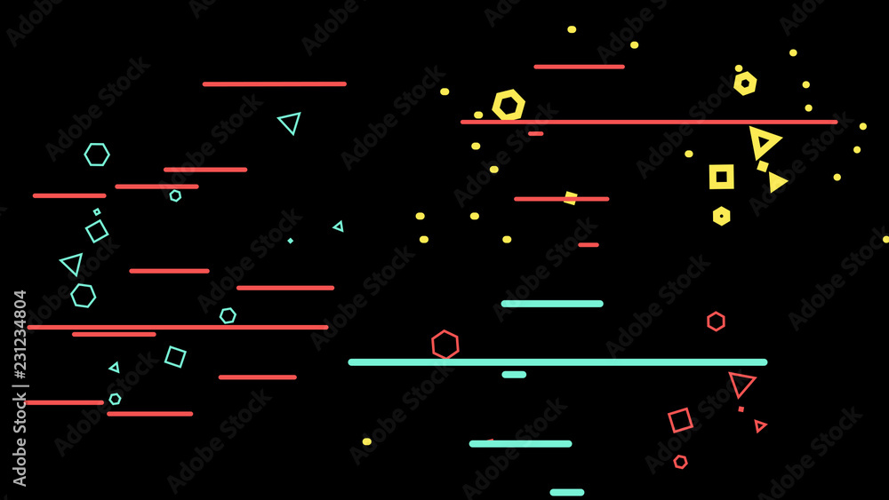 Geometric Sliding Lines Overlays Stock Template | Adobe Stock
