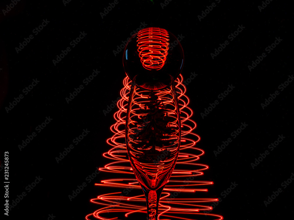 Using a Lensball and a light stick on extended exposure produces a ...