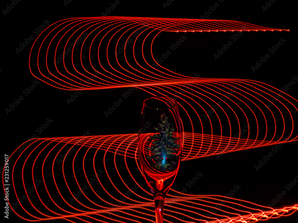 Using a light stick on extended exposure produces a unique Christmas ...