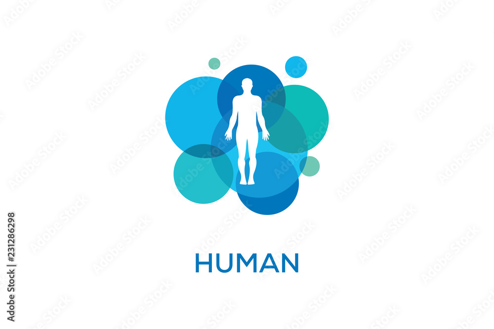 HUMAN LOGO DESIGN Stock Vector | Adobe Stock