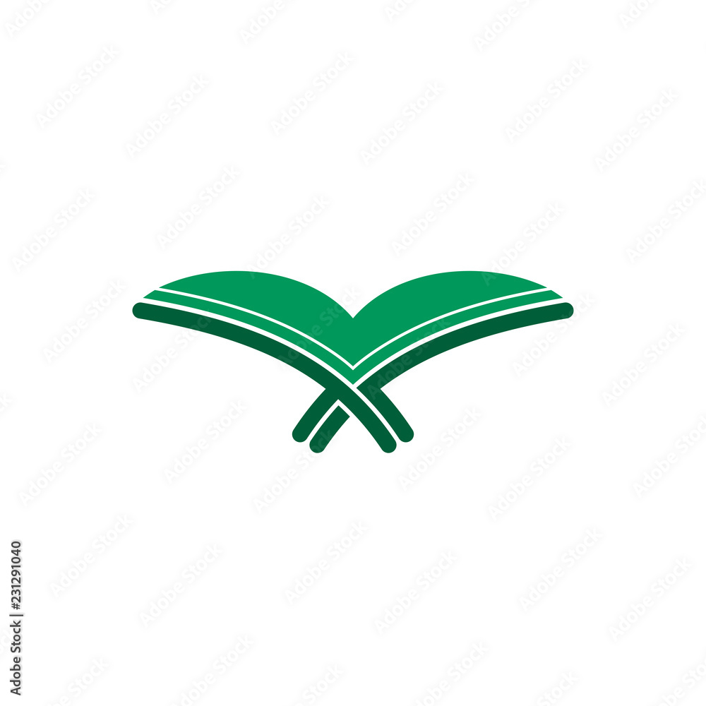 Koran (Al-Quran) icon logo. Stock Vector | Adobe Stock