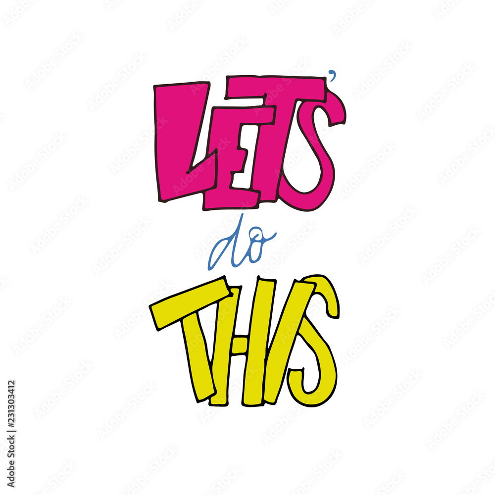 lets do this Stock Vector | Adobe Stock