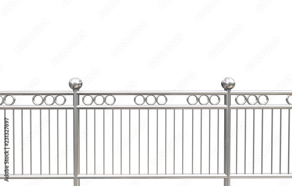 chrome, stainless steel, inox fence or alu fence. aluminum fence on ...