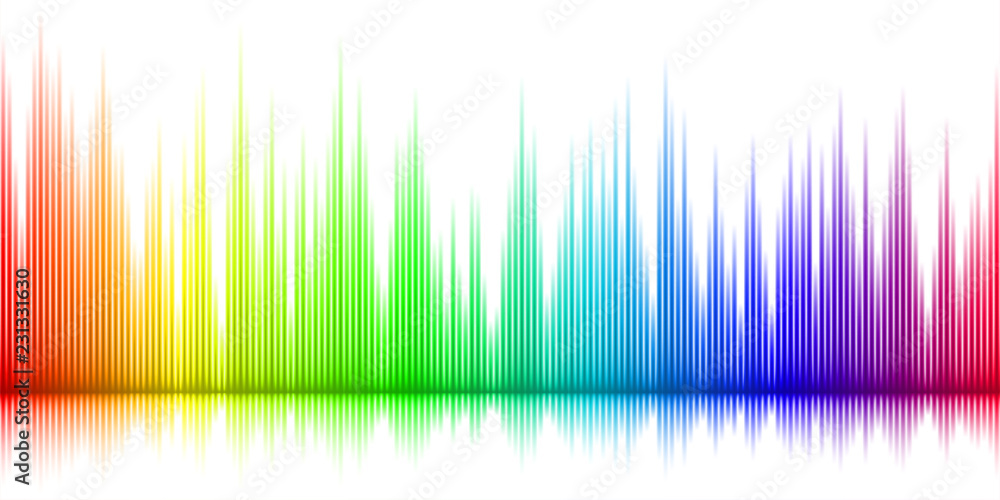 Color sound wave background illustration Stock Vector | Adobe Stock