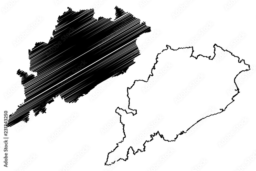 Odisha (States and union territories of India, Federated states ...
