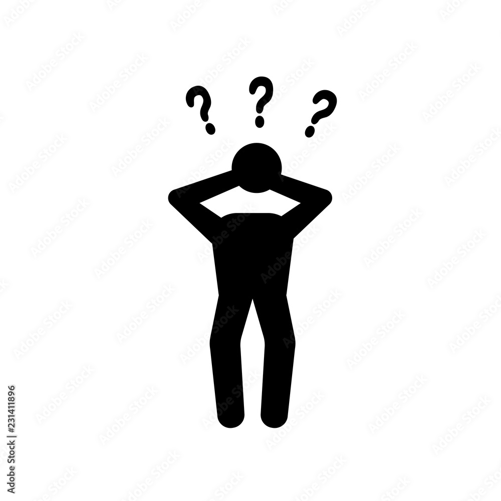 shocked human icon. Trendy shocked human logo concept on white ...