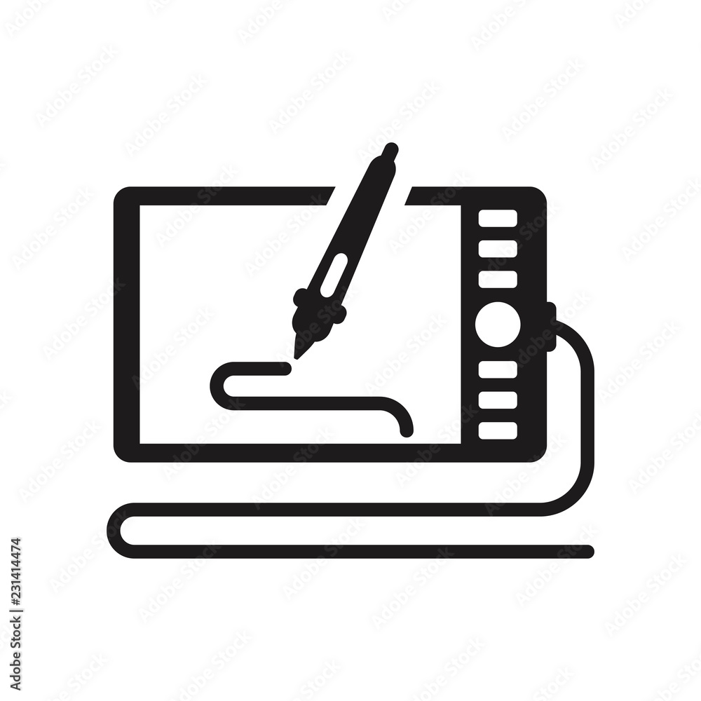 Wacom icon. Trendy Wacom logo concept on white background from hardware ...
