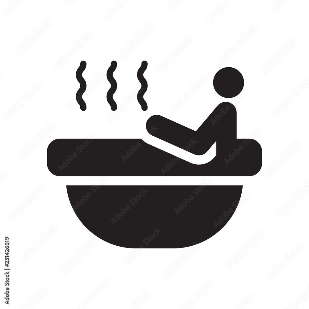Irish steam bath icon. Trendy Irish steam bath logo concept on white ...