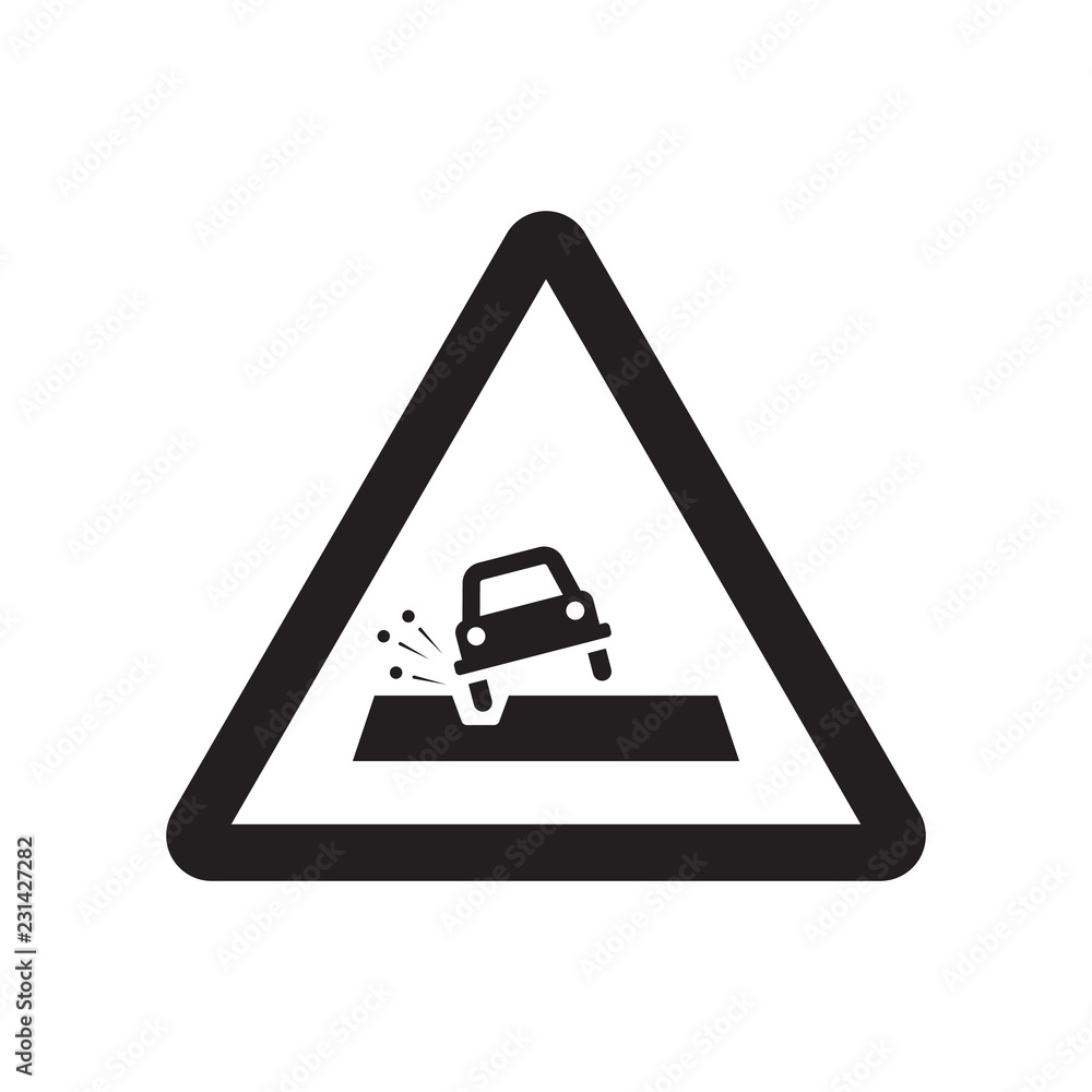 Pothole sign icon. Trendy Pothole sign logo concept on white background ...