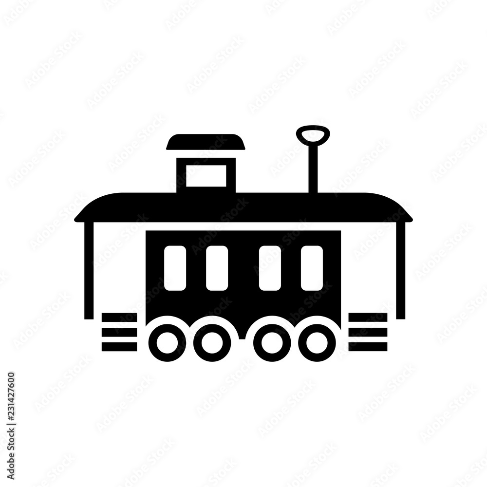 caboose icon. Trendy caboose logo concept on white background from ...