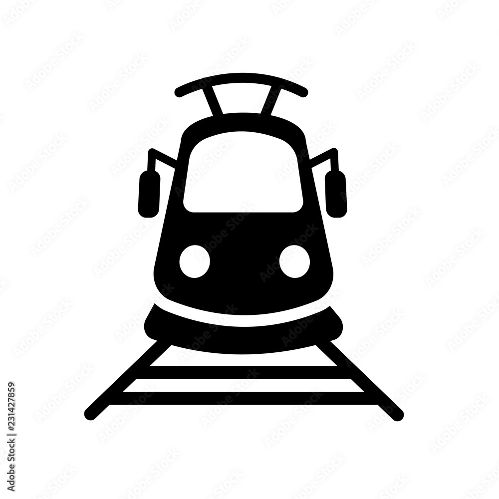 light rail icon. Trendy light rail logo concept on white background ...