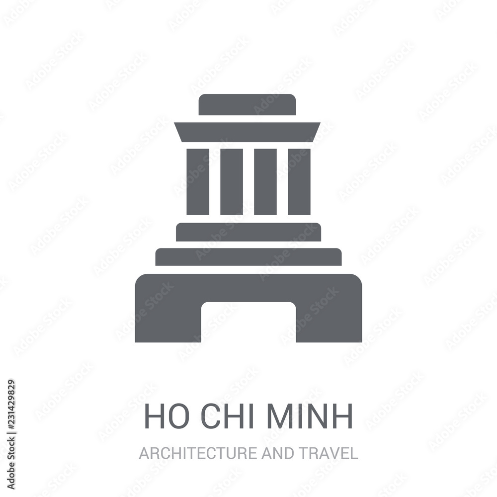 Ho chi minh mausoleum icon. Trendy Ho chi minh mausoleum logo concept ...
