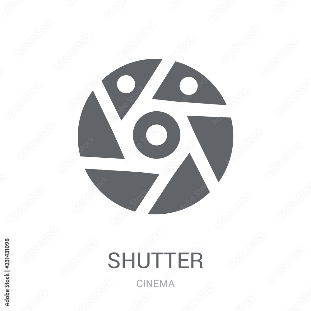 Shutter icon. Trendy Shutter logo concept on white background from ...