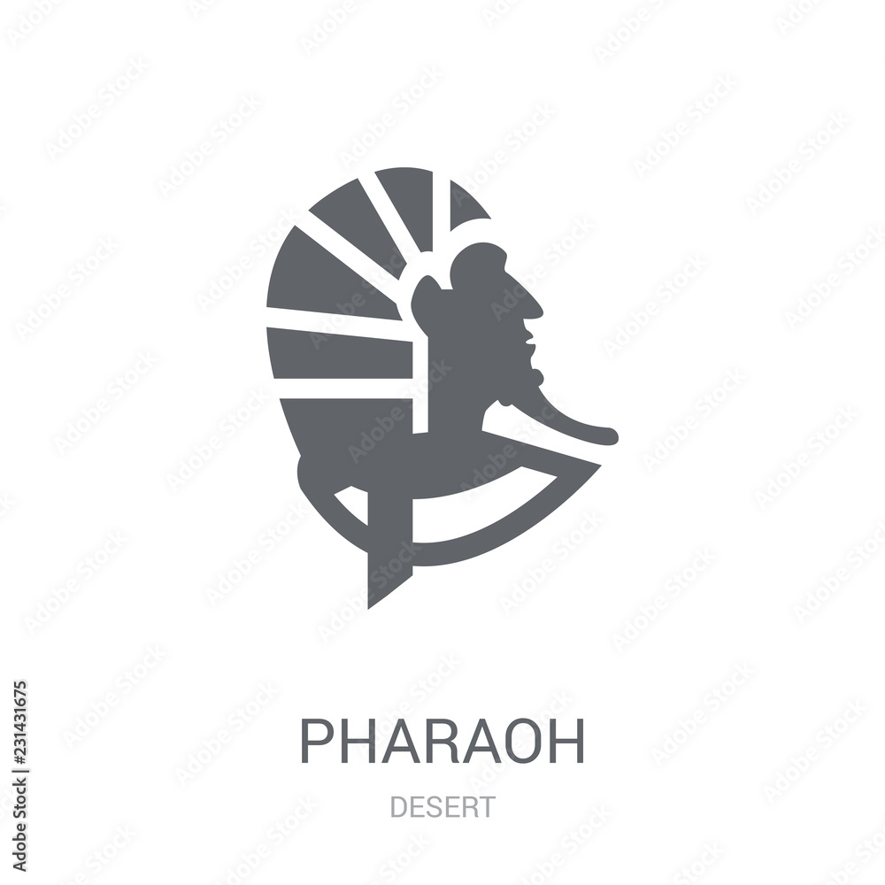 Pharaoh icon. Trendy Pharaoh logo concept on white background from ...