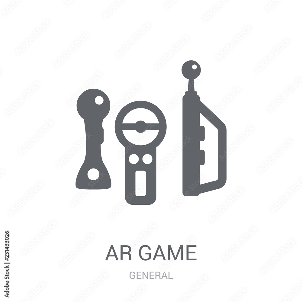ar game icon. Trendy ar game logo concept on white background from ...