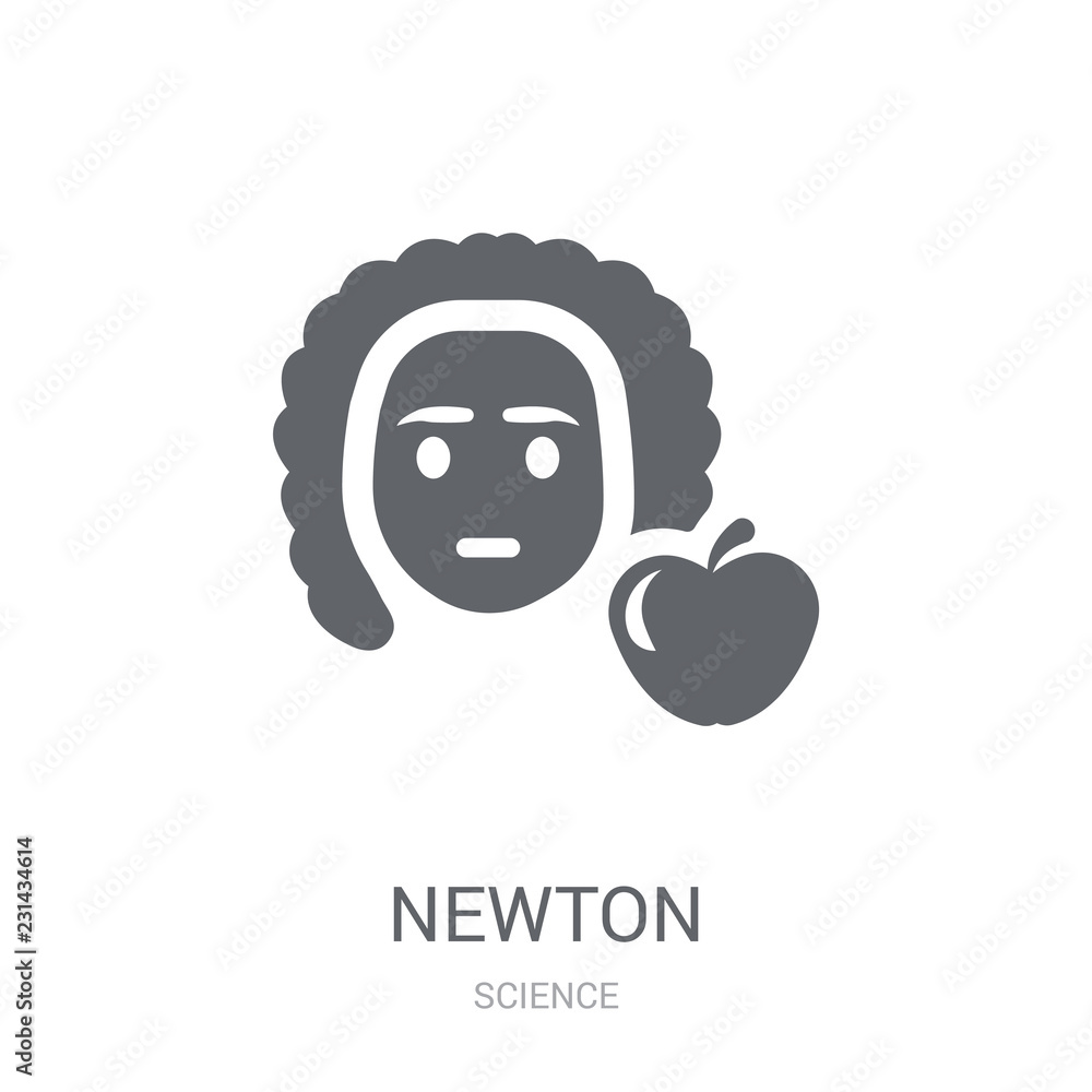 Newton icon. Trendy Newton logo concept on white background from ...