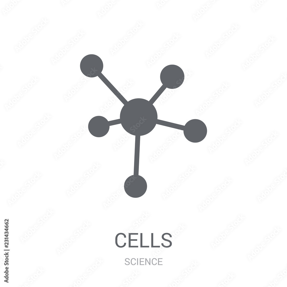 Cells icon. Trendy Cells logo concept on white background from Science ...