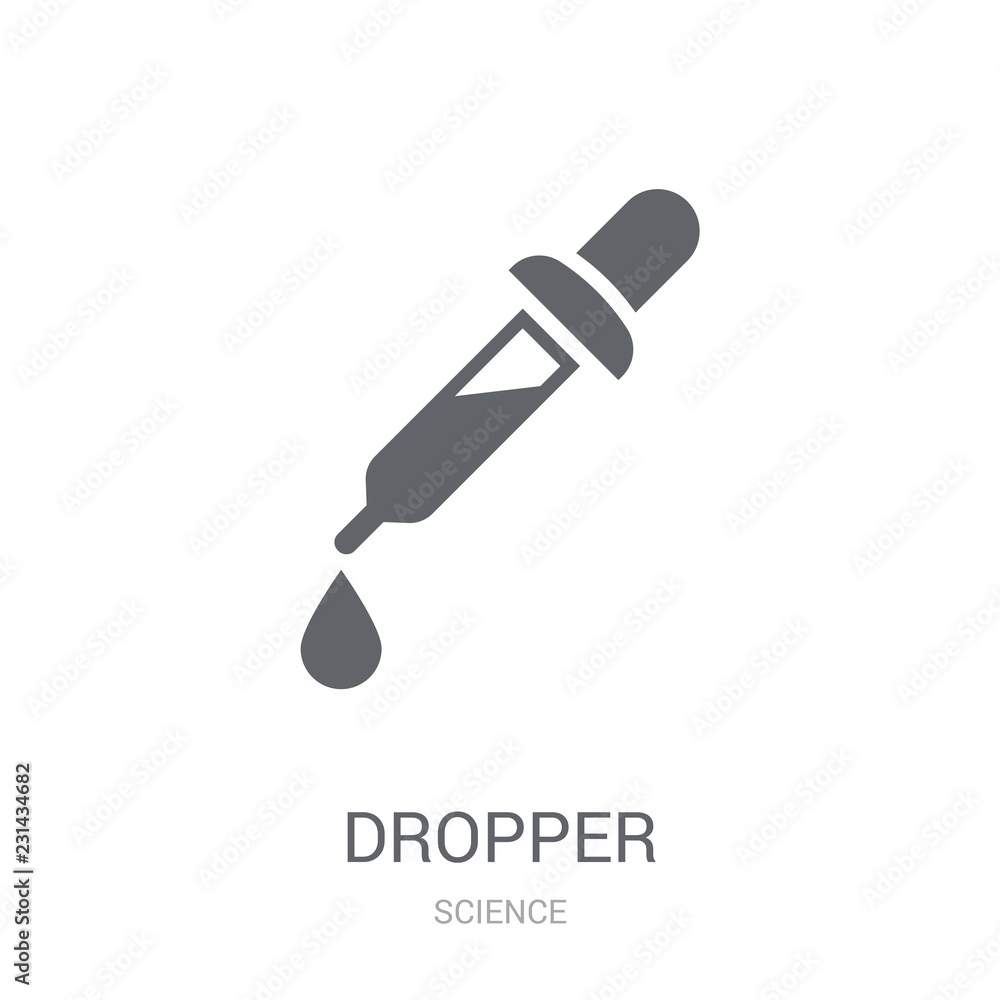 Dropper icon. Trendy Dropper logo concept on white background from ...