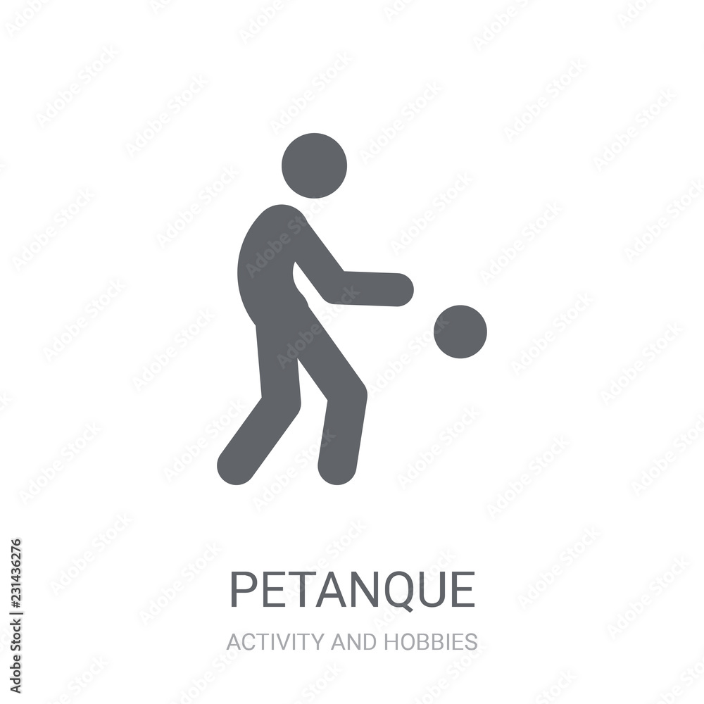 Petanque icon. Trendy Petanque logo concept on white background from ...