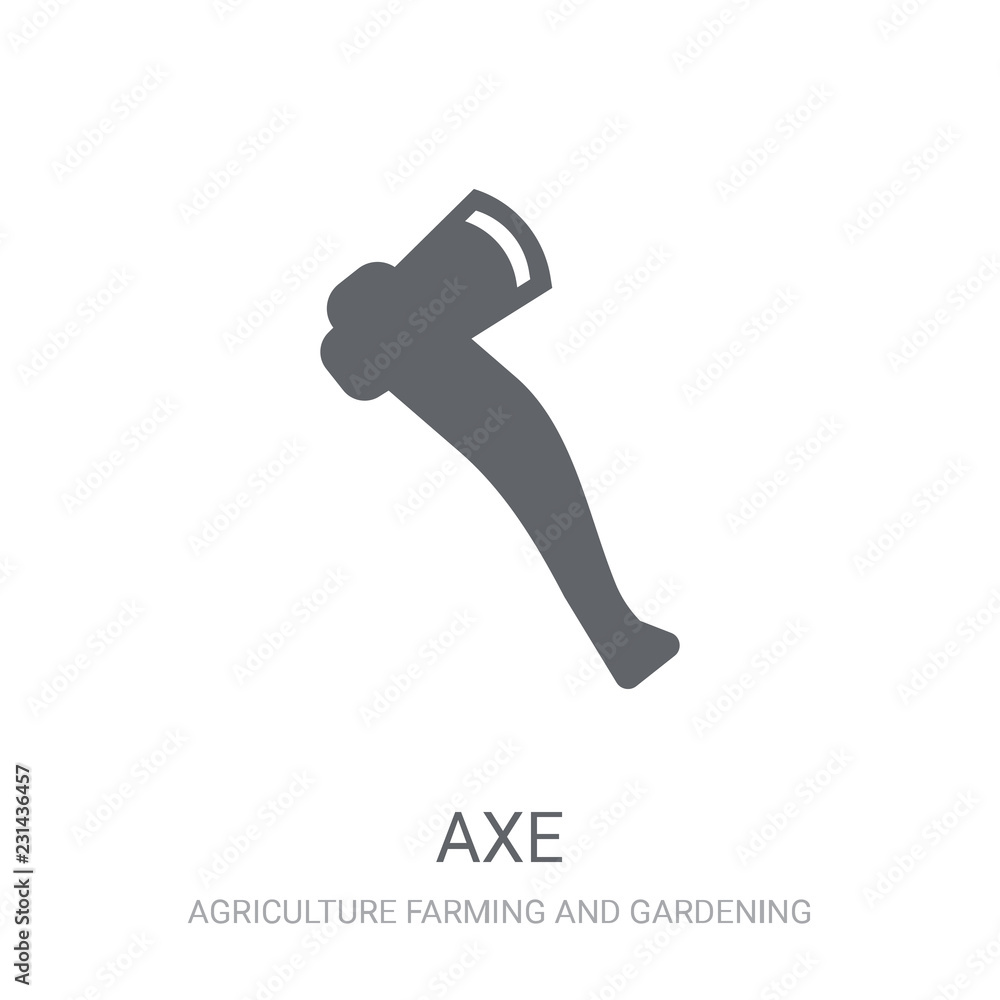 Axe icon. Trendy Axe logo concept on white background from Agriculture ...