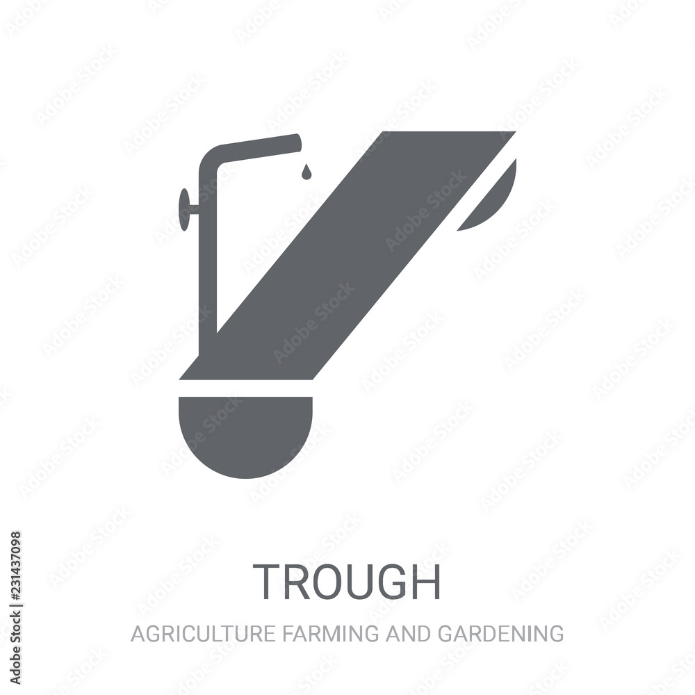 Trough icon. Trendy Trough logo concept on white background from ...