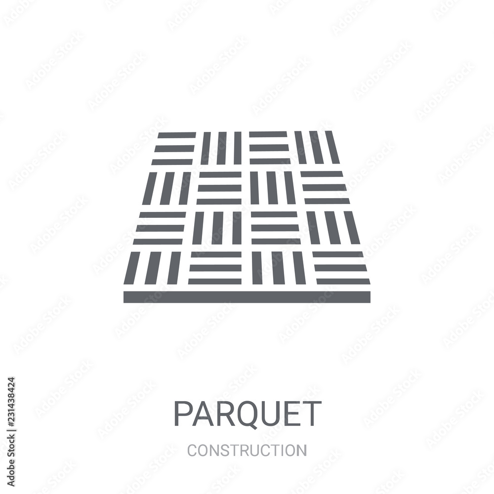 Parquet icon. Trendy Parquet logo concept on white background from ...