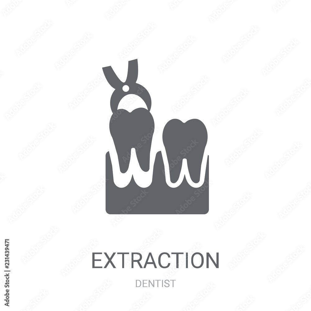Extraction icon. Trendy Extraction logo concept on white background ...