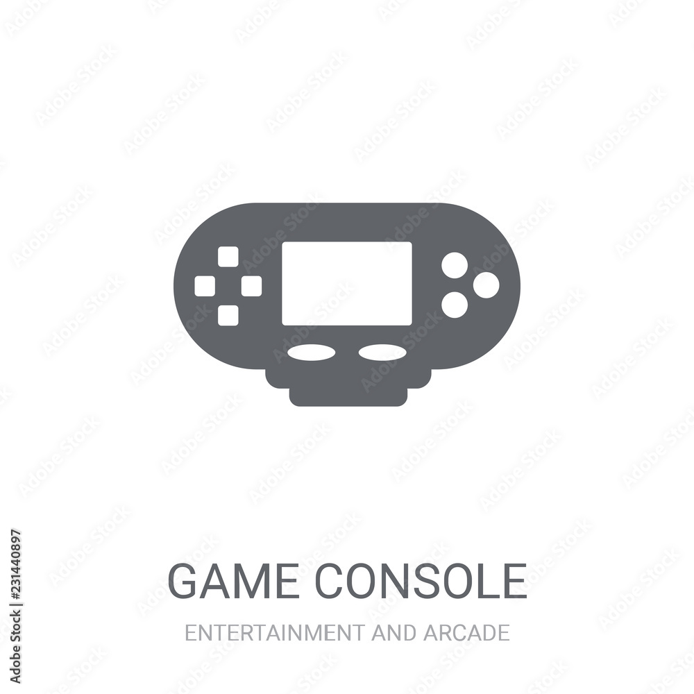 Game console icon. Trendy Game console logo concept on white background ...