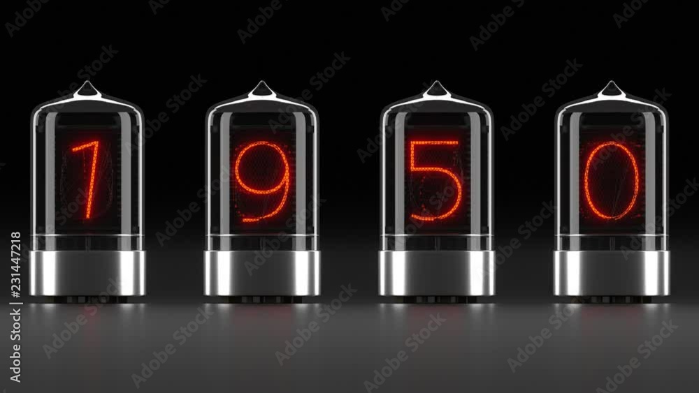 From 1900 to 2019 countdown cycle. Clock Countdown Timer Nixie tube ...