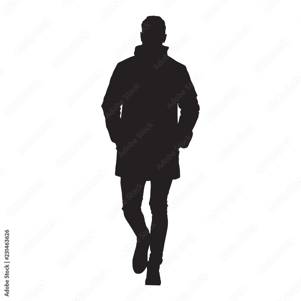 Man Walking Forward Silhouette