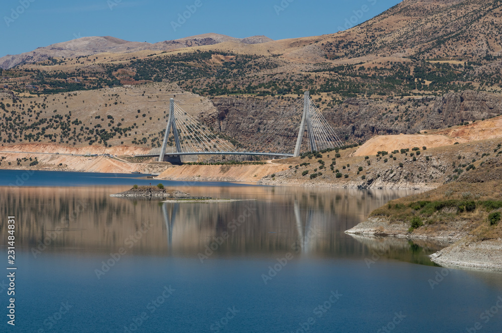 Euphrates River Turkey The Nissibi Euphrates Bridge Is One Of The