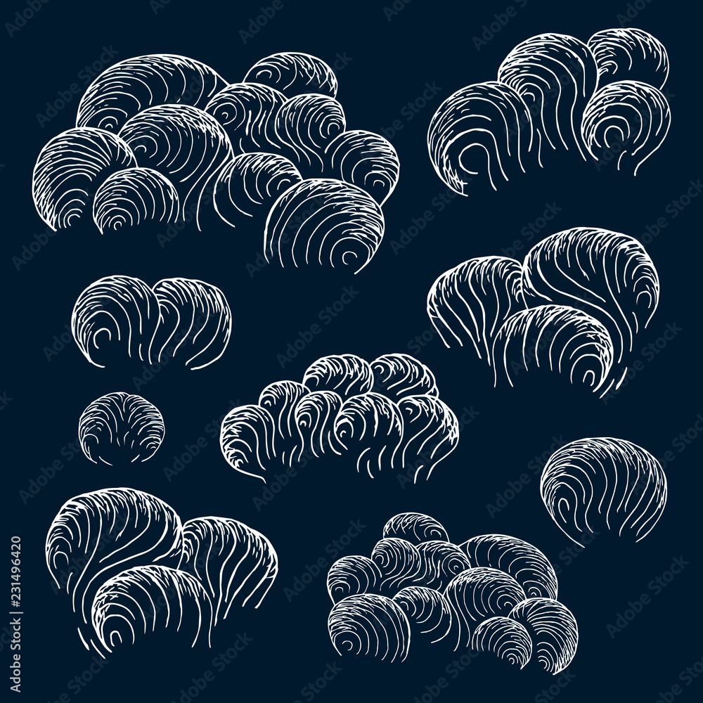 Dark Rain Clouds Drawing